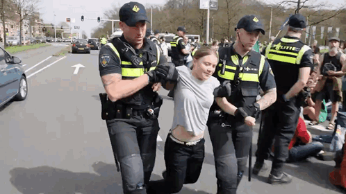 activist greta thunberg arrested zbqzhfb6f64ik4ij gif – Trending GIF on ...