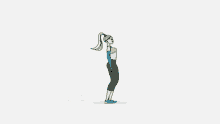 animated woman full body burpee workout exercise othzjw28mpgf9k94 gif ...